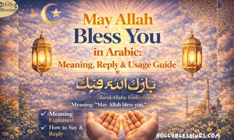 May Allah Bless You in Arabic: True Meaning Revealed