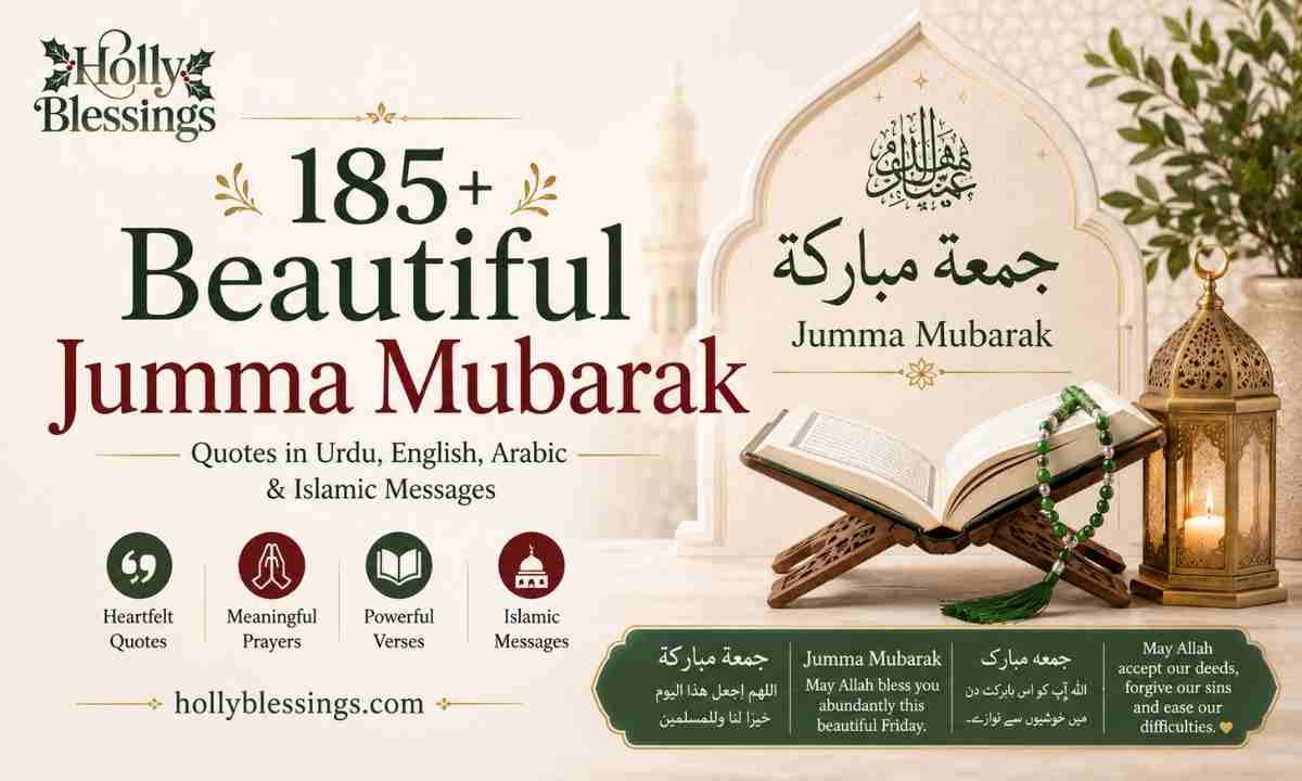 185+ Beautiful Jumma Mubarak Quotes in Urdu, English, Arabic & Islamic ...